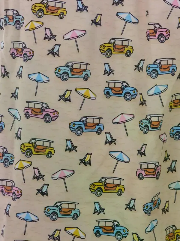 MC2 SAINT BARTH Dune Buggy Graphic-print Drawstring Swim Shorts - Neutrals