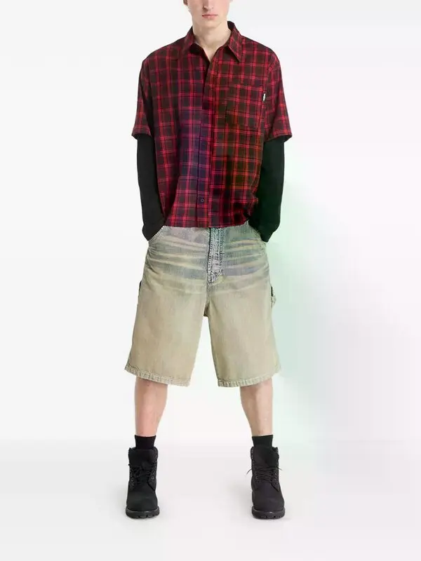 WASTED Age Tartan-pattern Shirt