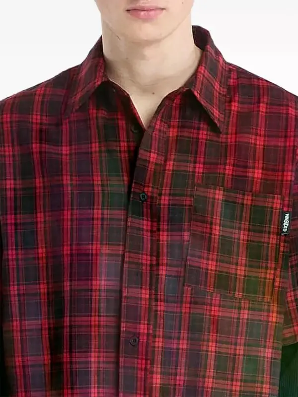 WASTED Age Tartan-pattern Shirt