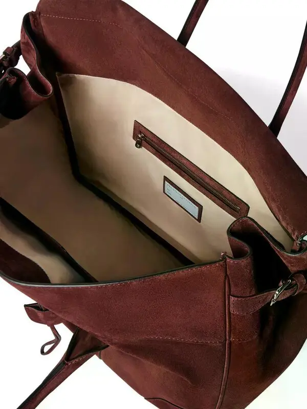 Brunello Cucinelli Suede Boston Bag