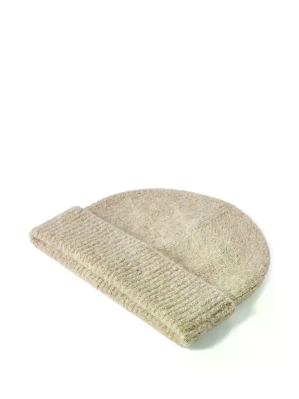 Brunello Cucinelli Virgin Wool, Silk And Cashmere Ribbed Beanie