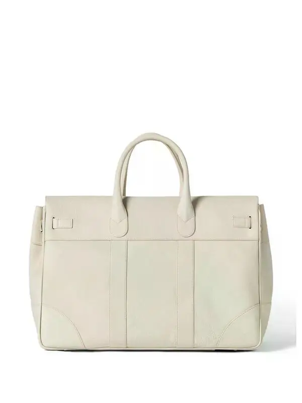 Brunello Cucinelli Grained-calfskin Country Bag - Neutrals