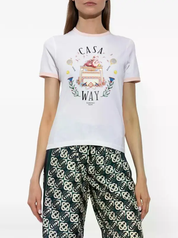 Casablanca Graphic Print T-shirt - White