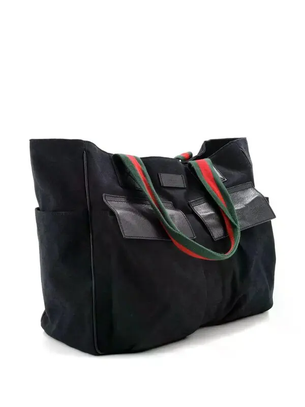 Gucci Gg Canvas Medium Tote Bag With Web Handle
