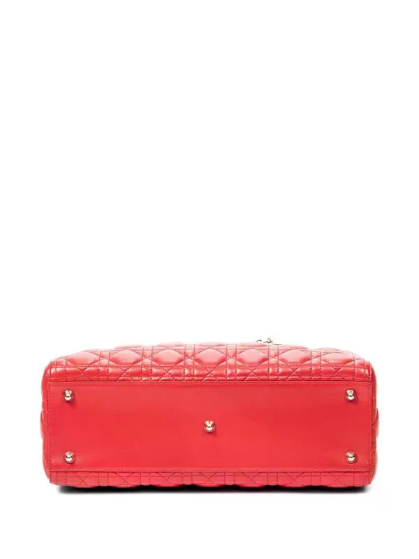 Dior Lady Cannage Shoulder Bag - Red