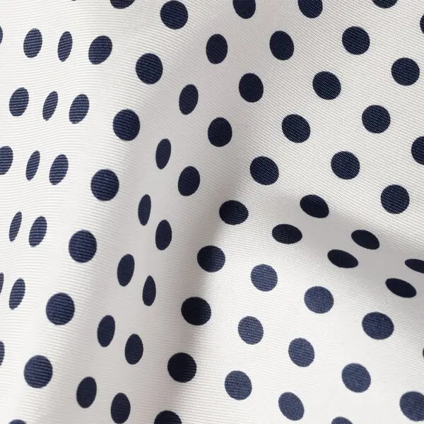 Miu Miu Printed Twill Scarf - White/navy Blue