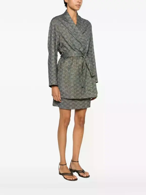 Momoni Eugenie Belted Wrap Coat
