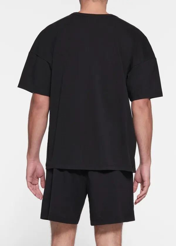SKIMS Relaxed Cotton T-shirt - Black