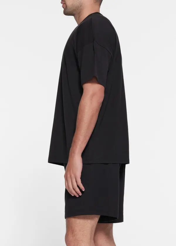 SKIMS Relaxed Cotton T-shirt - Black