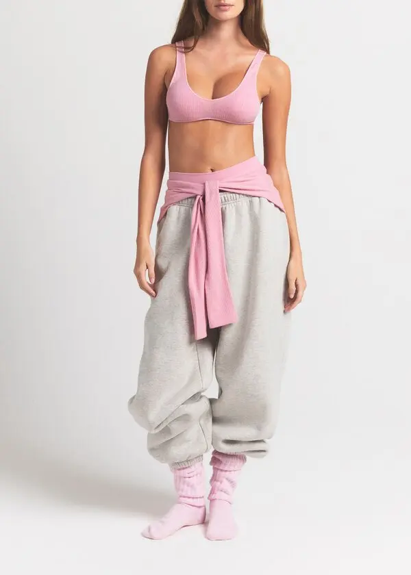 SKIMS Ribbed Wool-blend Bralette
