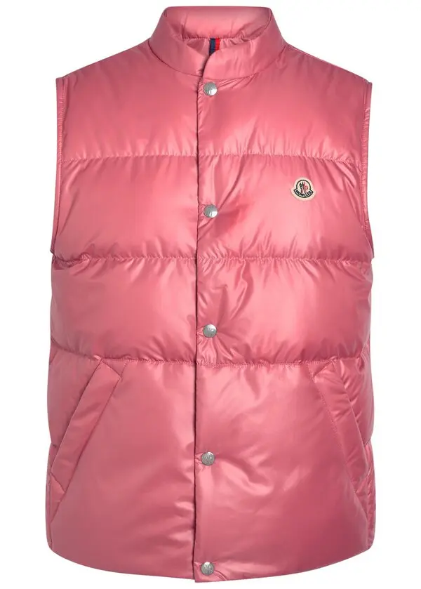 Moncler Restigo Quilted Shell Gilet - Pink