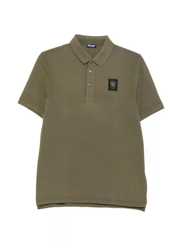 BLAUER. Logo-patch Polo Shirt