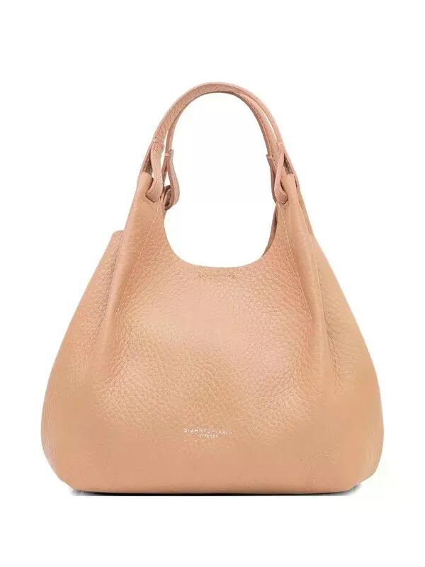 GIANNI CHIARINI Dua Grained Leather Tote Bag - Neutrals