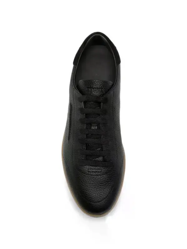 Zegna Grained Leather Sneakers