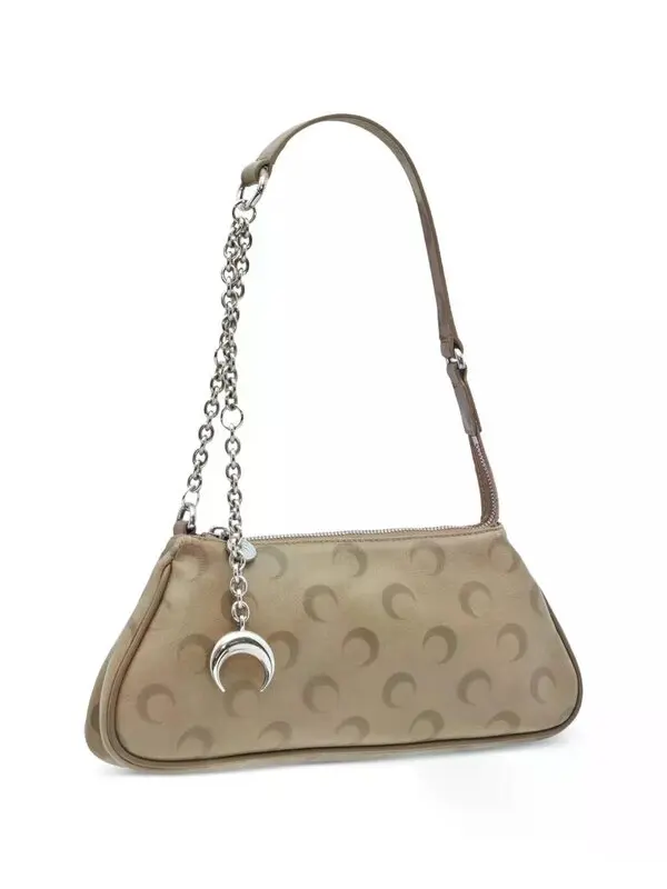 MARINE SERRE Faded Leather Moon Core Bag