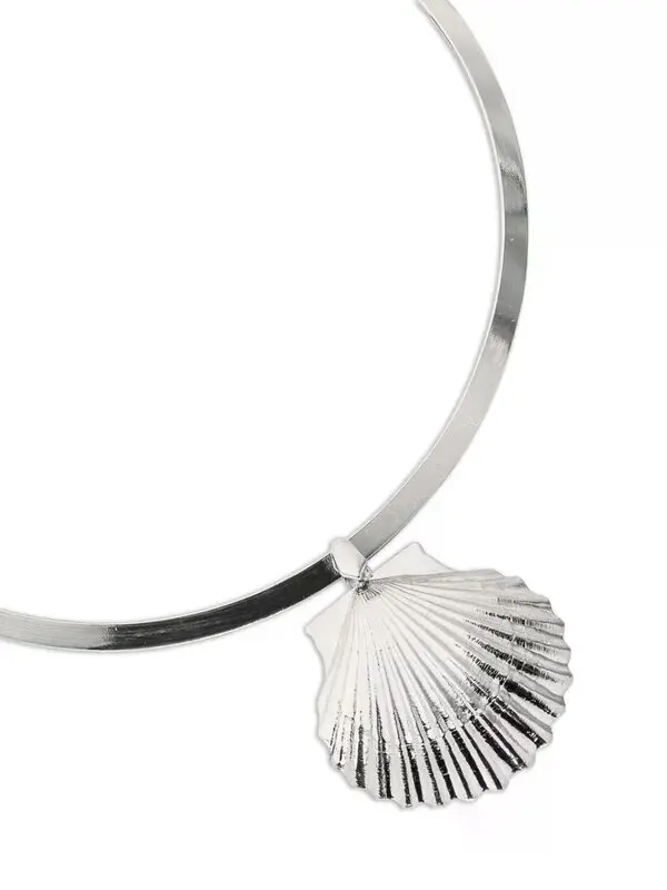 JENNIFER BEHR Dune Shell Pendant Necklace - Silver