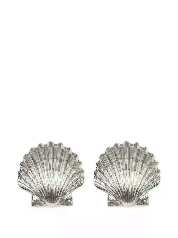 JENNIFER BEHR Mar Shell Earrings - Silver