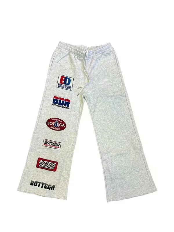 BOTTEGA DESIRES Patch-detail Track Pants - Grey