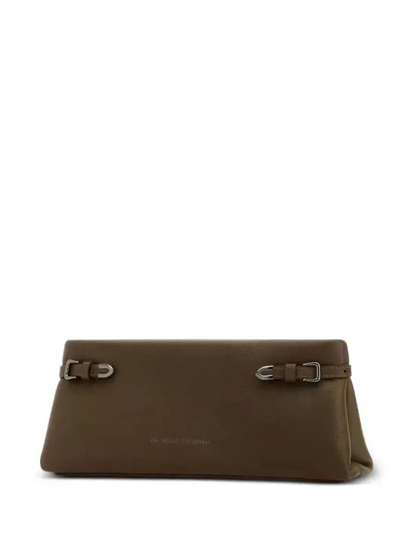Brunello Cucinelli Leather Clutch Bag - Brown