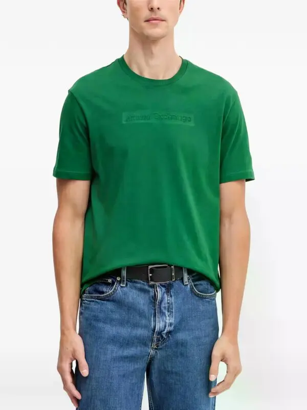 Armani Exchange Logo-debossed T-shirt