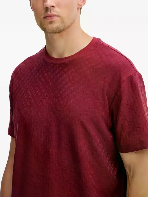 Armani Exchange Logo-jacquard Crew-neck T-shirt