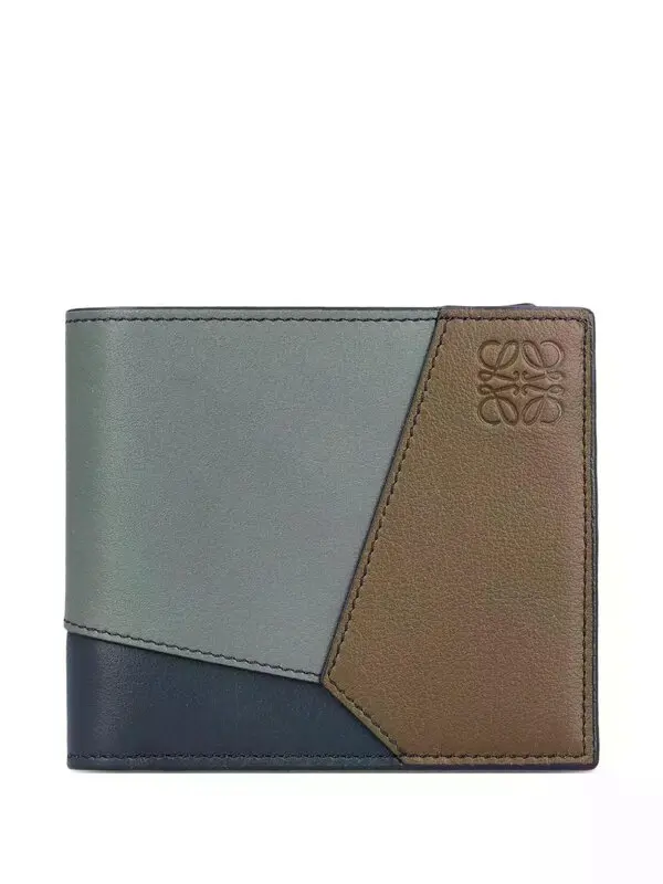 Loewe Puzzle Leather Wallet - Grey