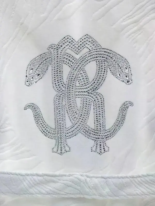 Roberto Cavalli Animal-print Bathrobe - White
