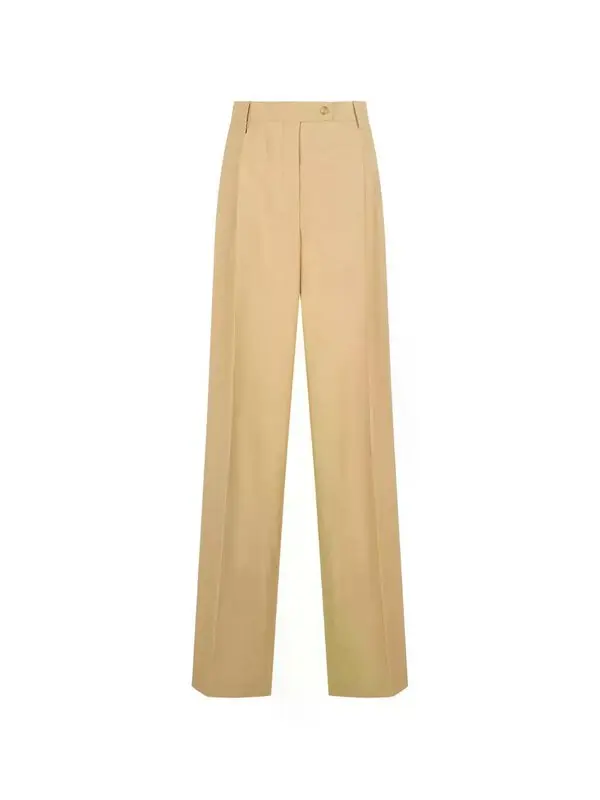 Alberta Ferretti High-waisted Pleated Trousers