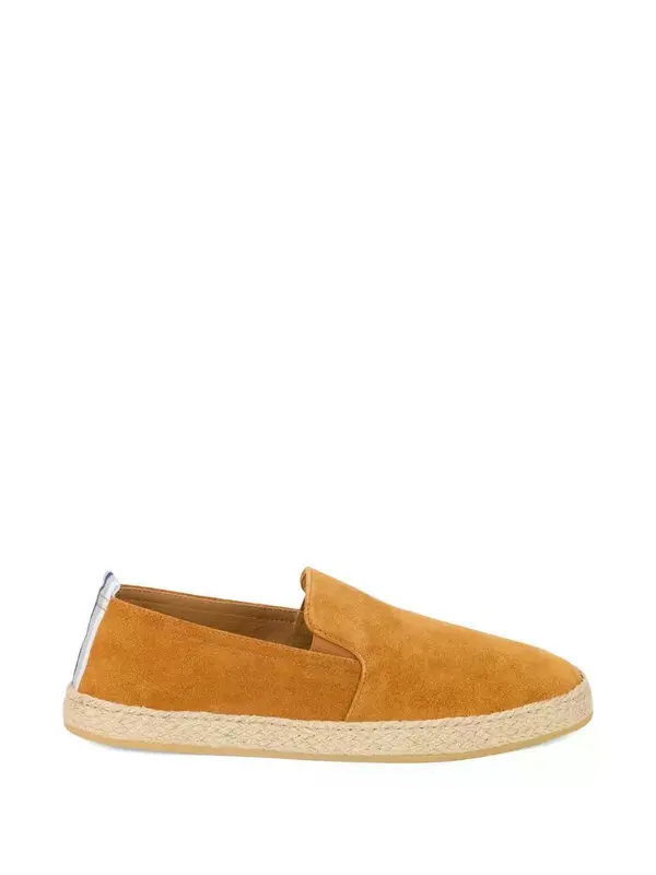 Fedeli Suede Slip-on Espadrilles With Braided Jute Midsole