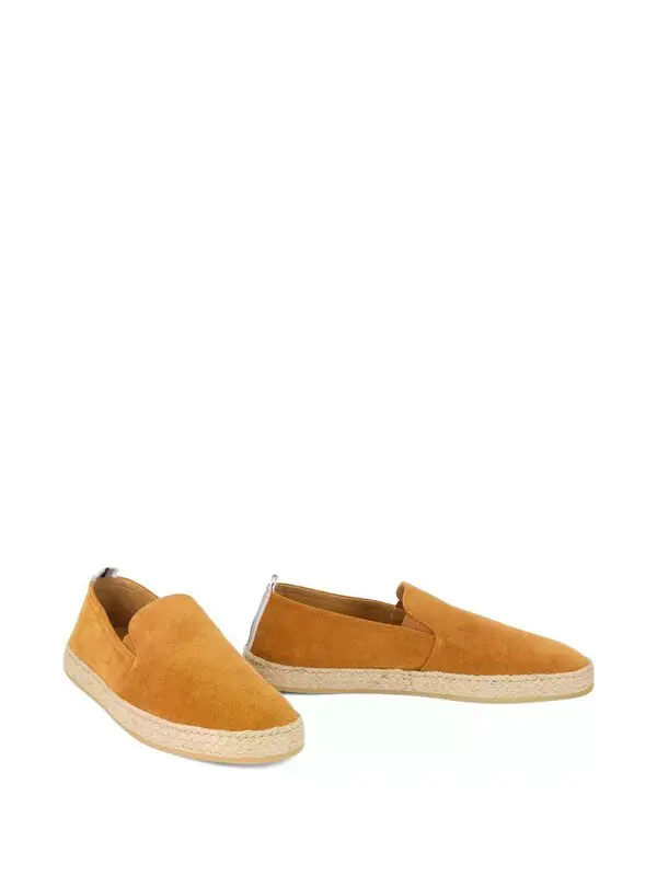 Fedeli Suede Slip-on Espadrilles With Braided Jute Midsole