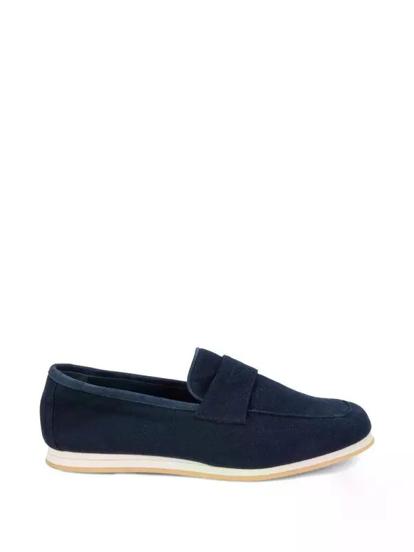 Fedeli Slip-on Moccasins - Blue