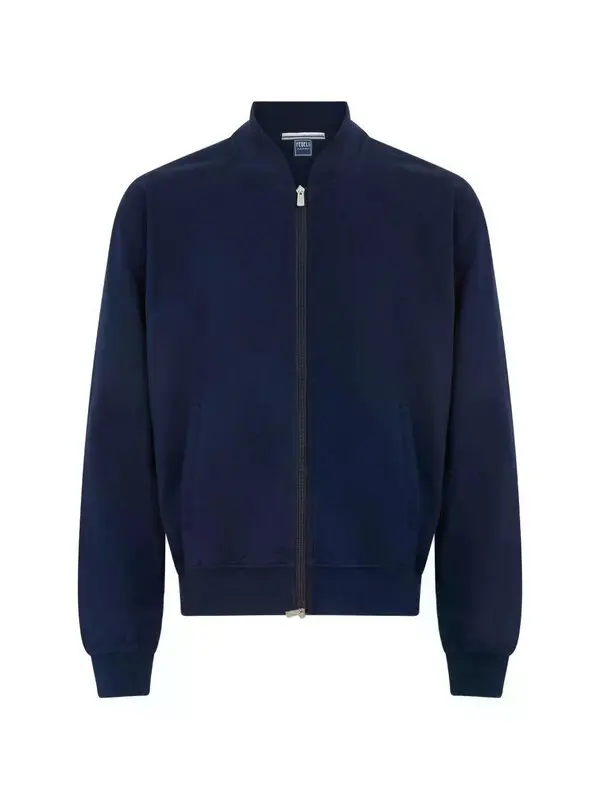 Fedeli Zip-up Ribbed-trim Jacket