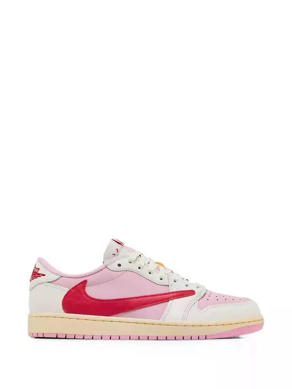 JORDAN X Travis Scott Air 1 Low Og Lace-up Sneakers - Pink