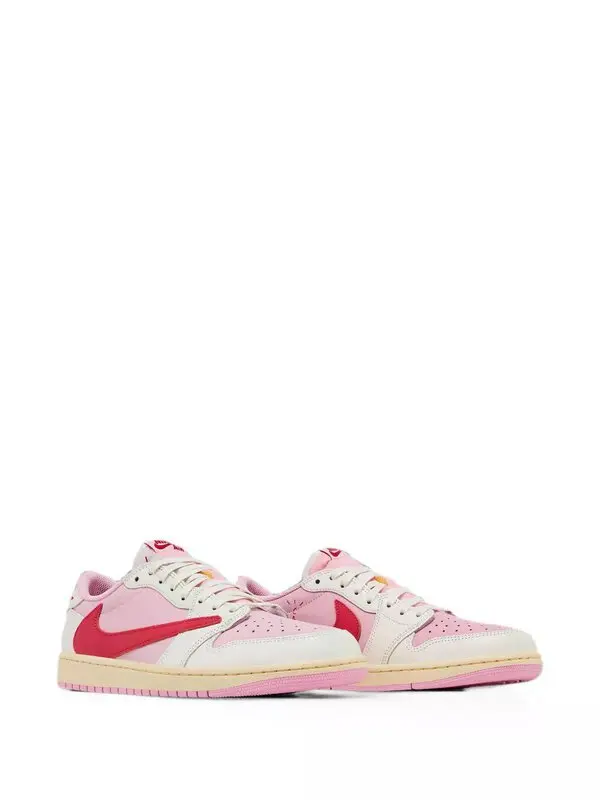 JORDAN X Travis Scott Air 1 Low Og Lace-up Sneakers - Pink