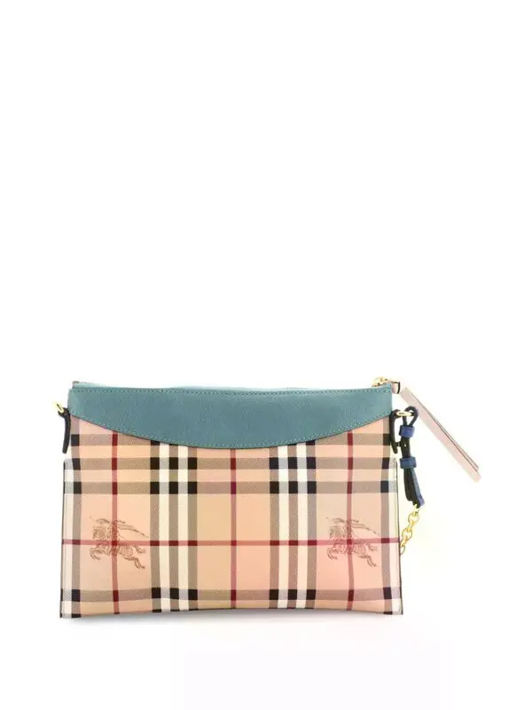 Burberry Peyton Haymarket Coated Canvas Crossbody Bag