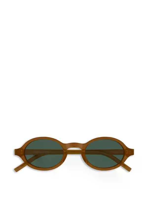 Saint Laurent Oval-frame Sunglasses - Brown
