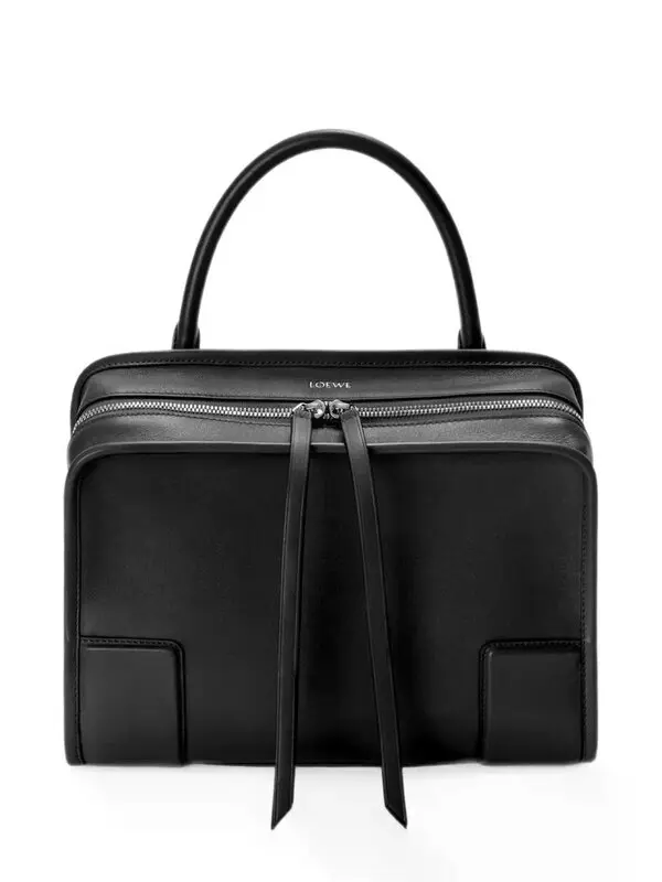 Loewe Amazona Smooth Leather Tote Bag - Black