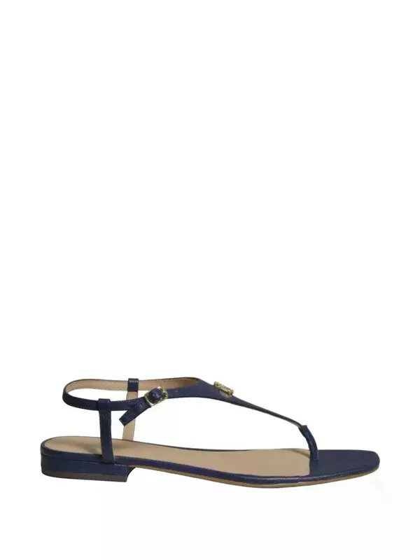 Ralph Lauren Logo-plaque Thong Sandals - Blue