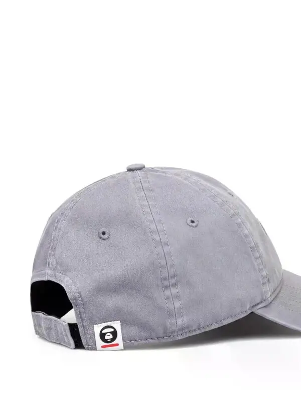 AAPE BY *A BATHING APE Logo-embroidered Baseball Cap - Grey