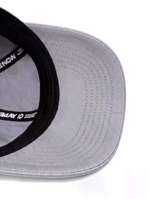 AAPE BY *A BATHING APE Logo-embroidered Baseball Cap - Grey