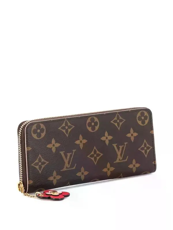LOUIS VUITTON Clemence Wallet Limited Edition Blooming Flowers Monogram Canvas Small Wallets
