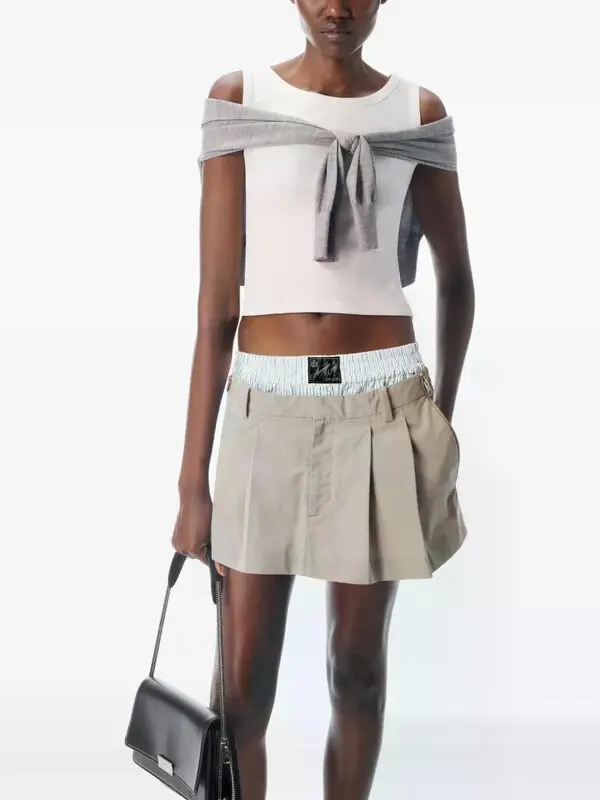 Alexander Wang Pleated Zip-detail Skort