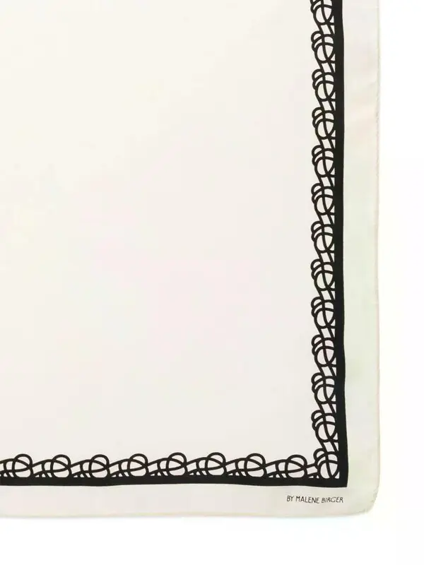 BY MALENE BIRGER Ossa Silk Scarf - Neutrals