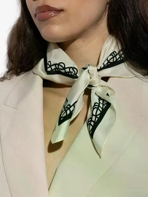 BY MALENE BIRGER Ossa Silk Scarf - Neutrals