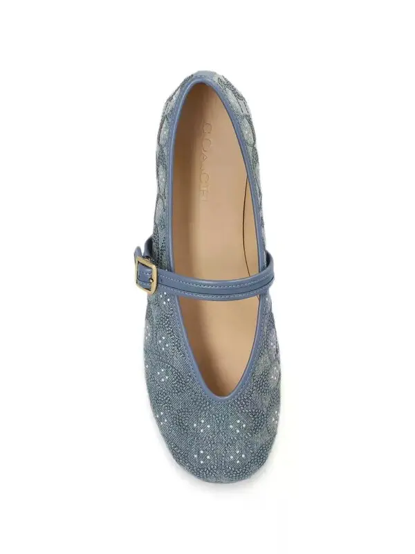 COACH Embellished Ballet Flats