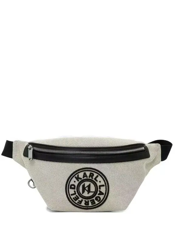 Karl Lagerfeld Logo Patch Belt Bag - Neutrals