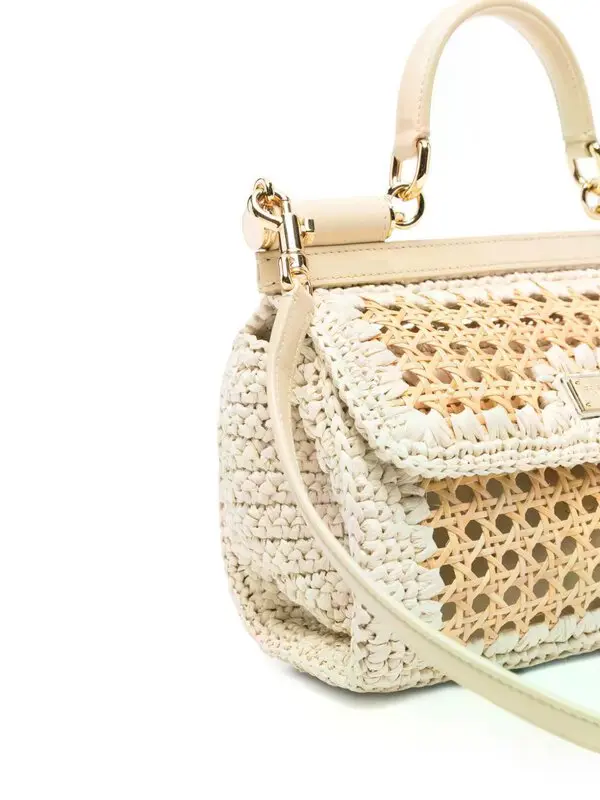 Dolce & Gabbana Sicily Woven Handbag