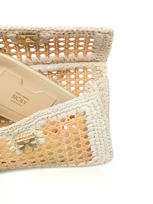 Dolce & Gabbana Sicily Woven Handbag