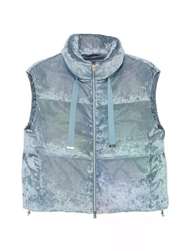 Herno Quilted Velvet Zip-up Gilet