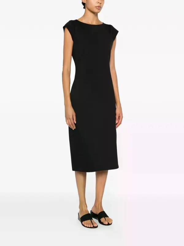 Calvin Klein Cap Sleeve Boat Neck Midi Dress